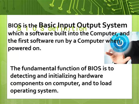 BIOS Basic Input Output System Tentang BIOS Komputer Dalam Bahasa Inggris PPT