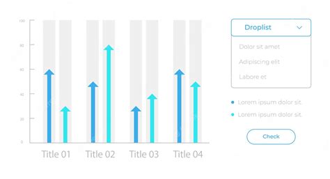 premium vector comparison chart ui element template