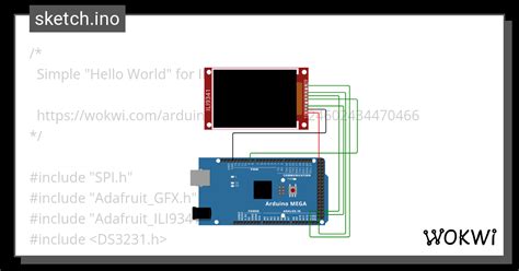 JWS TFT Ino Wokwi ESP32 STM32 Arduino Simulator