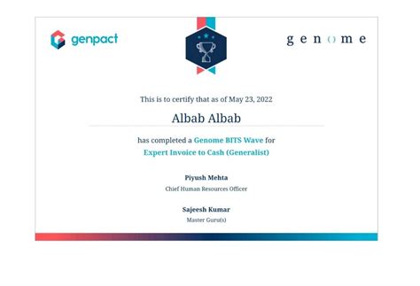 syed albab on linkedin genpact genome certification expert experience