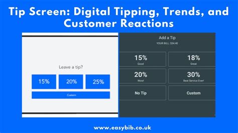 Tip Screen Digital Tipping Trends And Customer Reactions