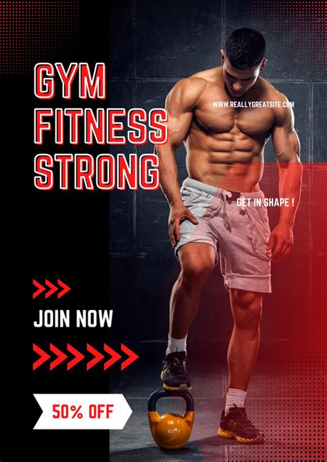 Page 3 Free Printable Workout Poster Templates Canva