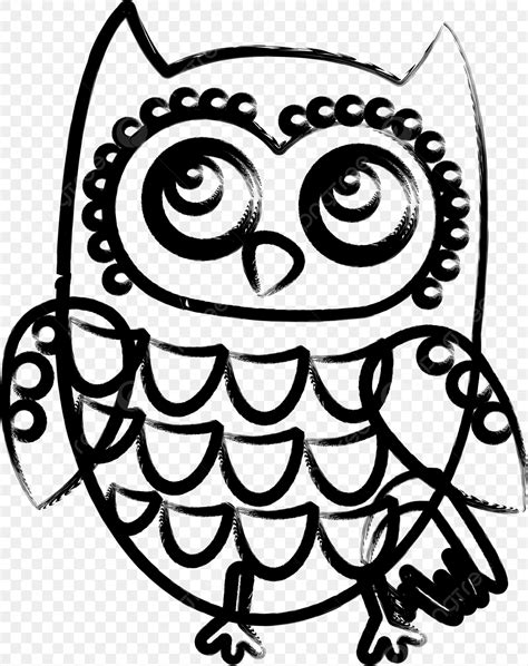 Fall Owl Clip Art Black And White