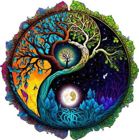 Amazon.com: JIGFOXY Wooden Puzzle for Adults, Tree of Life Wooden ...