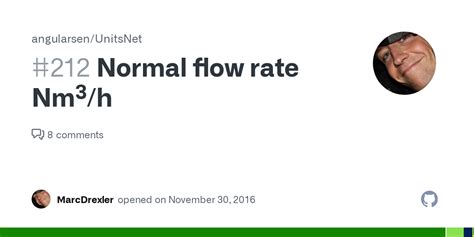 Normal flow rate Nm³ h Issue angularsen UnitsNet GitHub