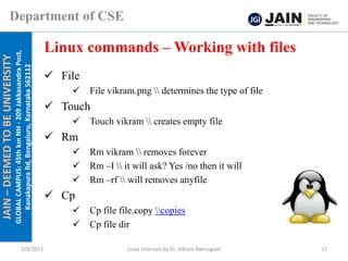 Introduction To Linux Basic Commands PDF Operating Systems Computer Software And