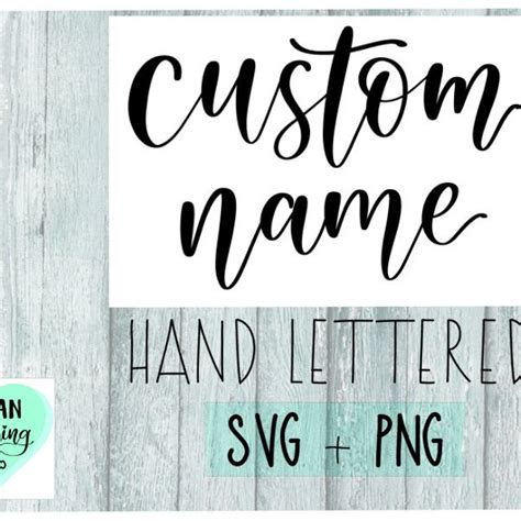 Hand Lettered Card Etsy
