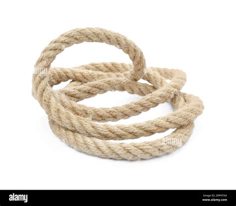 Hemp Rope Isolated On Cut Out Stock Images And Pictures Alamy