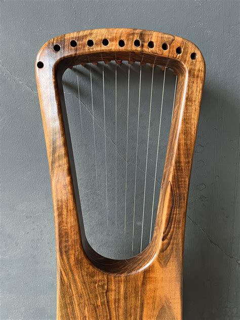 7 String Pentatonic Lyre Turkish Walnut Etsy
