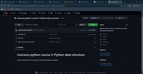 my work from data structures course muhammad hamad posted on the topic linkedin