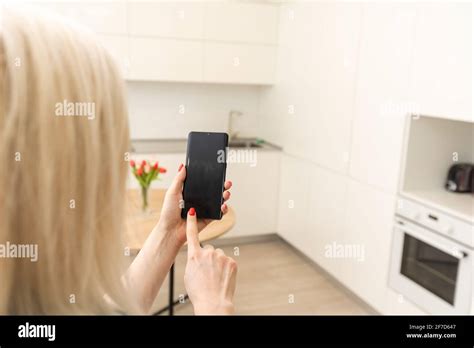 Mobile Phone With Home Control System On A Screen Smart House Home Automation Device With App