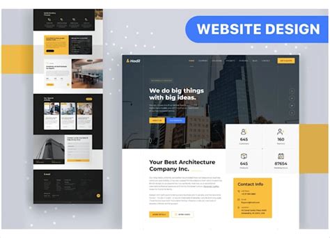 Design a creative, unique and responsive website, landing page by ...
