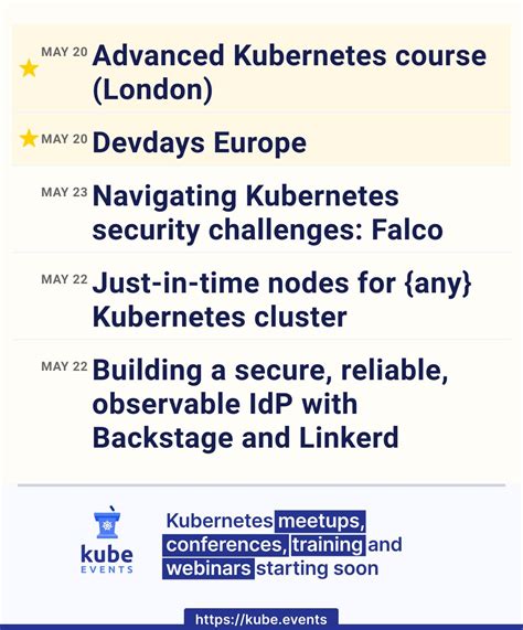 kube events on linkedin 📅 kubernetes events starting in the next 24