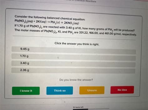 Solved Reactions Consider the following balanced chemical | Chegg.com