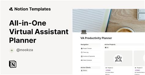 All In One Virtual Assistant Planner Template Notion Marketplace