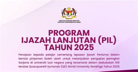 Pil Permohonan Penajaan Program Ijazah Lanjutan Jpa