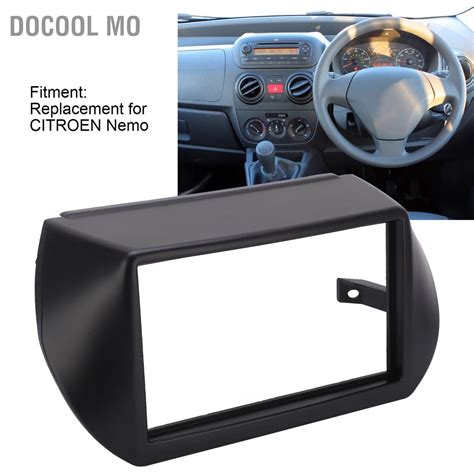 Docool Mo 2 ชิ้น 2din Center ควบคุม Cd วิทยุ Dash แผง Trims สำหรับ Citroen Nemo Shopee Thailand