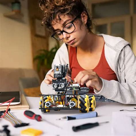 Kit De Coche Robot Inteligente Kit De Leva Esp32 Arrancador De