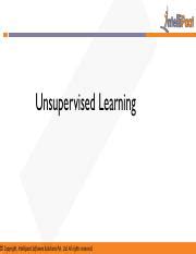 Unsupervised Learning Pdf Unsupervised Learning Copyright Intellipaat Software Solutions Pvt