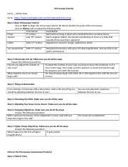 Comprehensive Microscope Tutorial For College Students Course Hero
