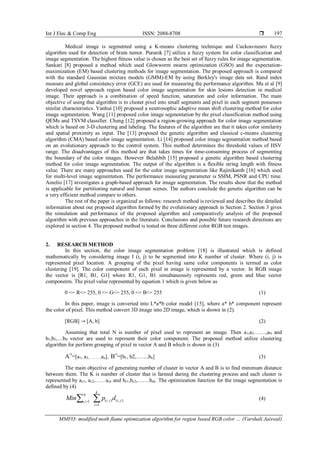 MMFO Modified Moth Flame Optimization Algorithm For Region Based RGB Color Image Segmentation