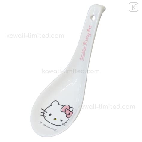 Japan Sanrio Porcelain Spoon Hello Kitty Wink Kawaii Limited