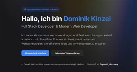 Dominik Kinzel Full Stack Developer