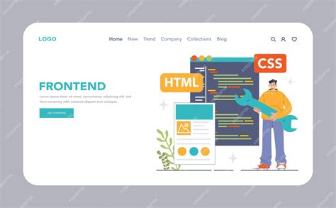 premium vector software development web banner or landing page coding