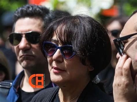 پانته‌آ بهرام بدون حجاب اجباری در مراسم تشییع جنازه رضا حداد، کارگردان