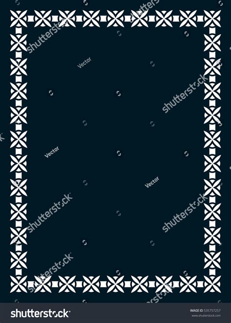 Frame Border Line Page Vector Simple เวกเตอรสตอก ปลอดคาลขสทธ 535757257 Shutterstock
