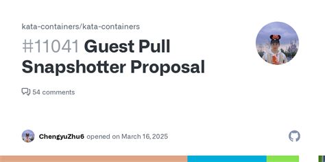 Guest Pull Snapshotter Proposal · Issue 11041 · Kata Containerskata