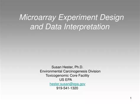 ppt microarray experiment design and data interpretation powerpoint