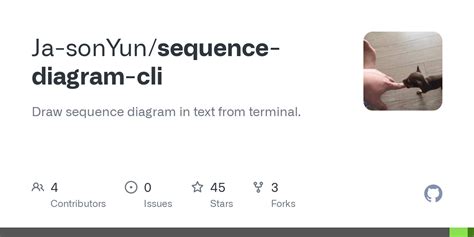 GitHub Ja SonYun Sequence Diagram Cli Draw Sequence Diagram In Text From Terminal