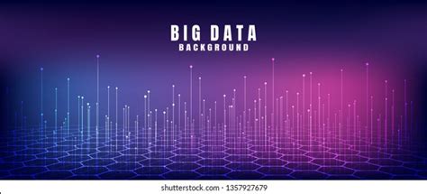 Visualization Large Amount Data Abstract Transformation Stock Vector