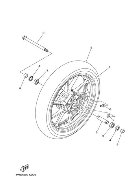 Yamaha Mt07 Abs Motocage 2014 Front Wheel Supplied Next Day Uk Only