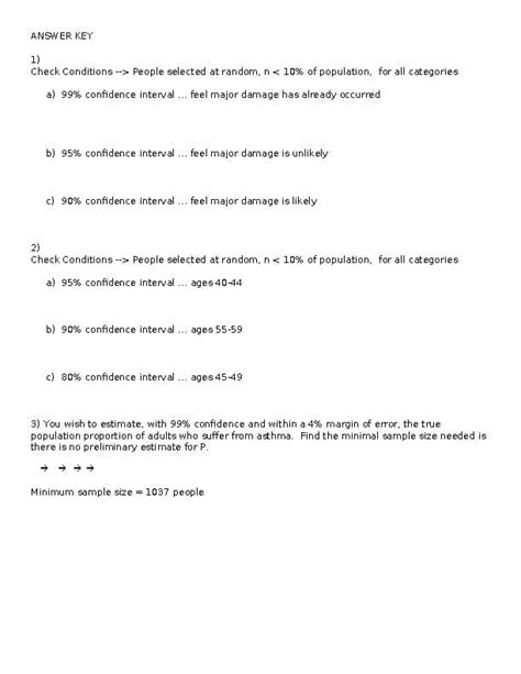 One Sample Proportion Confidence Interval Practice By Michael Litke