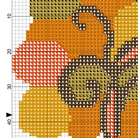 Autumn Tree Cross Stitch Pattern Daily Cross Stitch
