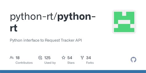GitHub Python Rt Python Rt Python Interface To Request Tracker API
