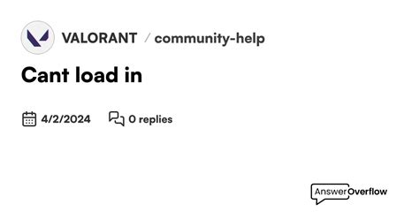 Cant Load In Valorant