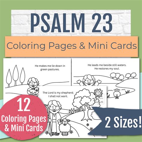 Psalm 23 Kjv Coloring Page 2025