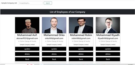 Github Asiftltcrud Operations List Of Employees With Python Django Ive Developed A Web
