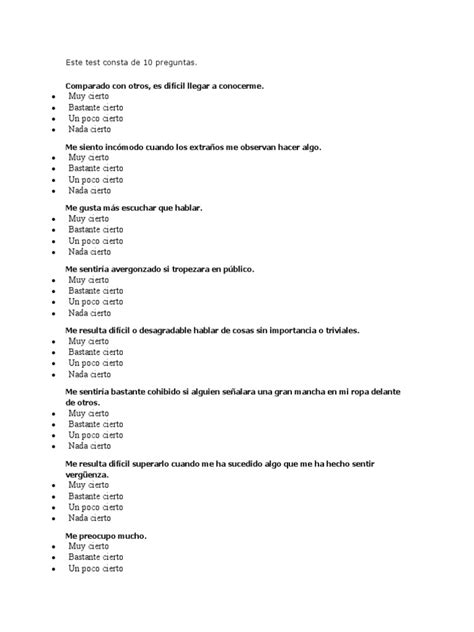 Test De Extroversion Introversion Pdf