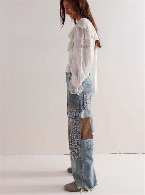 Popular Demand Patched Jeans Mercury 26 Patched Jeans Style