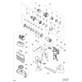 Hitachi V Cordless Driver Drill Ds Dvf Spare Parts