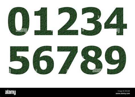 Matrix Pattern On Number Stock Photo Alamy