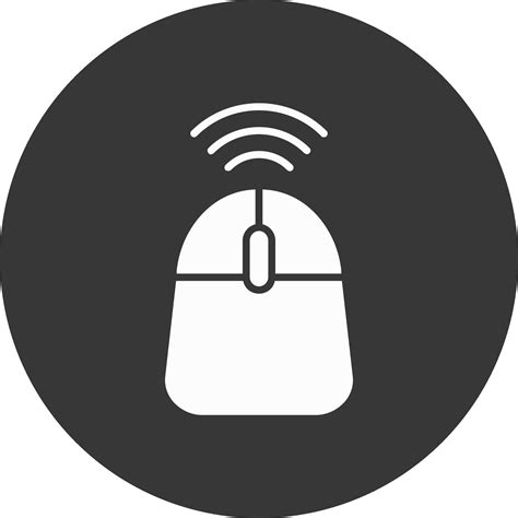 Mouse Glyph Inverted Icon Vector Art At Vecteezy