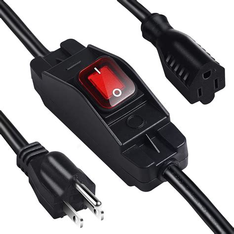 Outdoor Extension Cord With Switch On Off Waterproof Switch 3 Prong