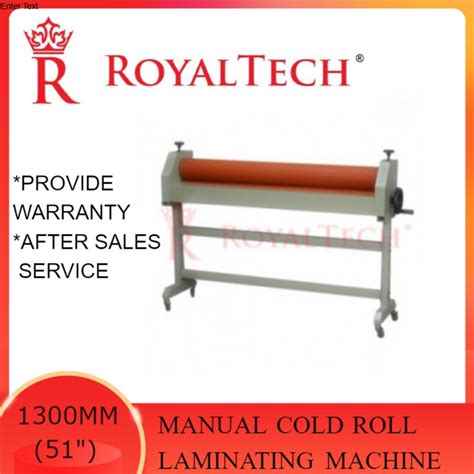Royaltech Manual Cold Roll Laminating Machine Rt1300m Shopee Malaysia