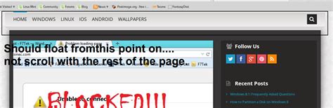 Javascript How To Make A Floating Nav Bar Stack Overflow