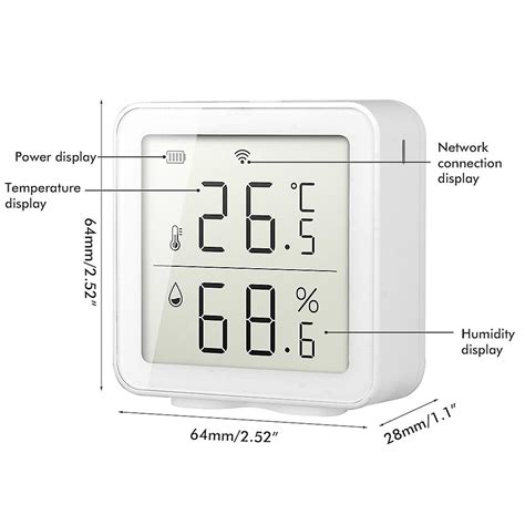 Wifi Hygrometer And Thermometer With Smart App Control For Indoor Outdoor Temperature And